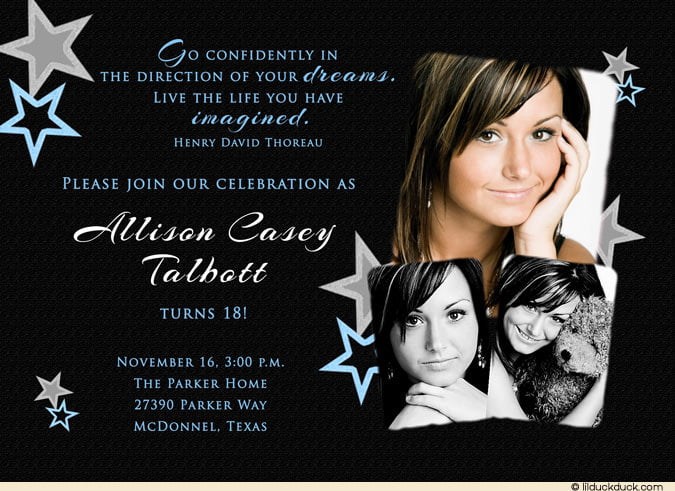 18th Birthday Invitation Ideas | FREE Printable Invitation Templates ...