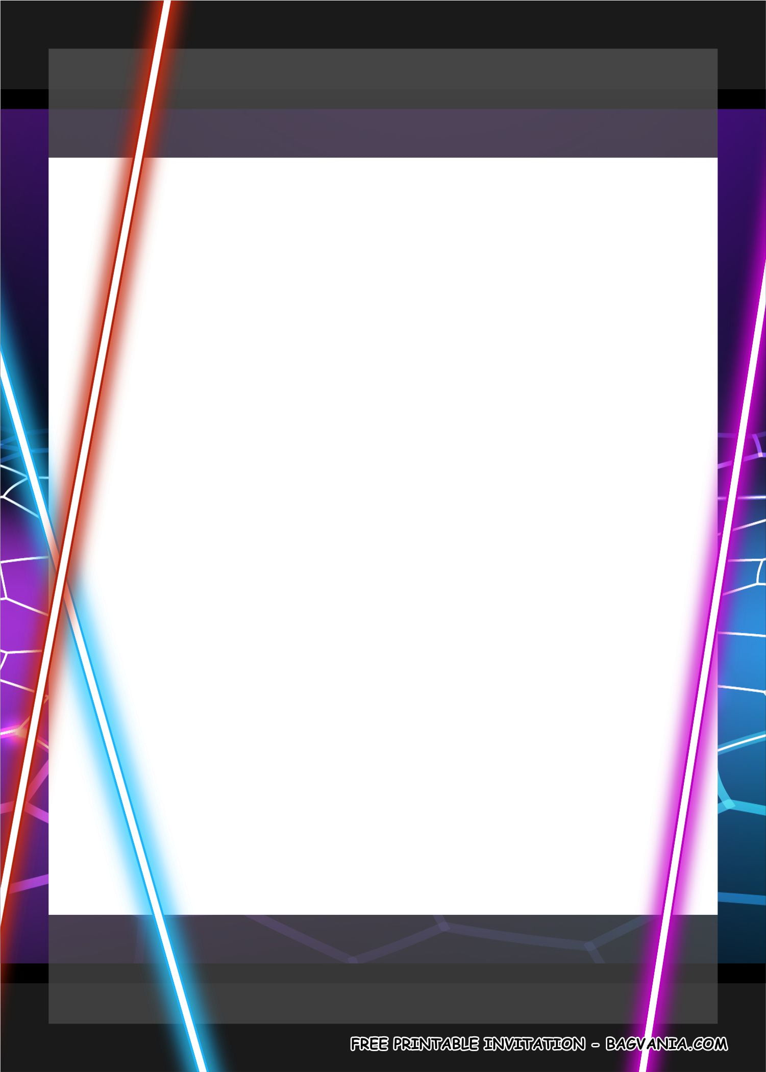 Free Printable Laser Tag Birthday Party Kits Template