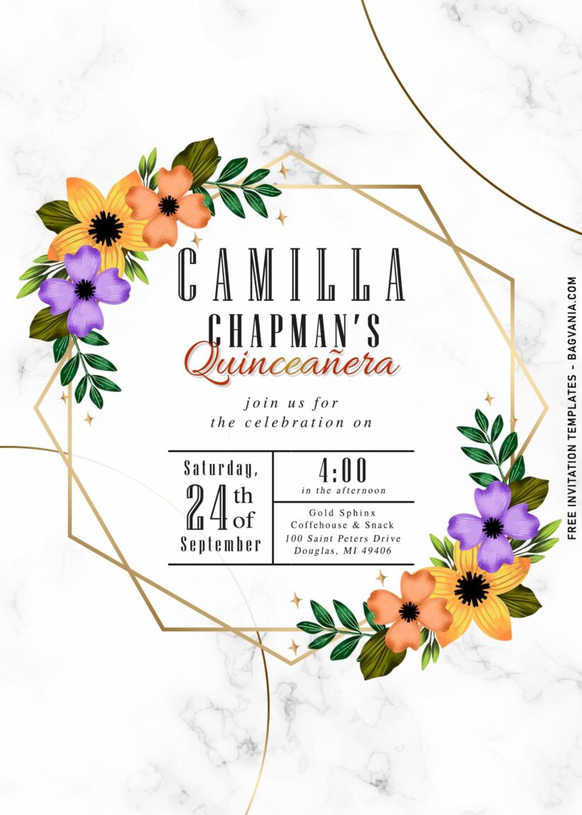 11+ Lively Flower Frame Birthday Invitation Templates