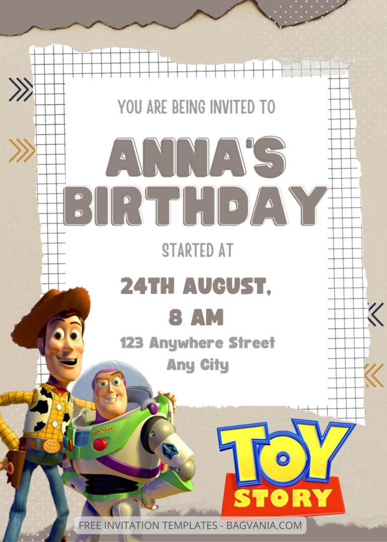8+ Play With Toy Story Canva Birthday Invitation Templates