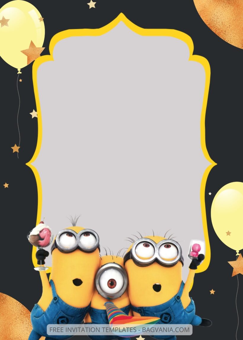 9+ Joyful Minions Canva Birthday Invitation Templates