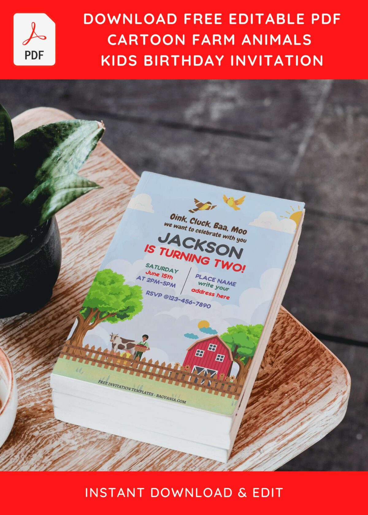 (Free Editable PDF) Sweet Fall Farm Themed Birthday Invitation Templates