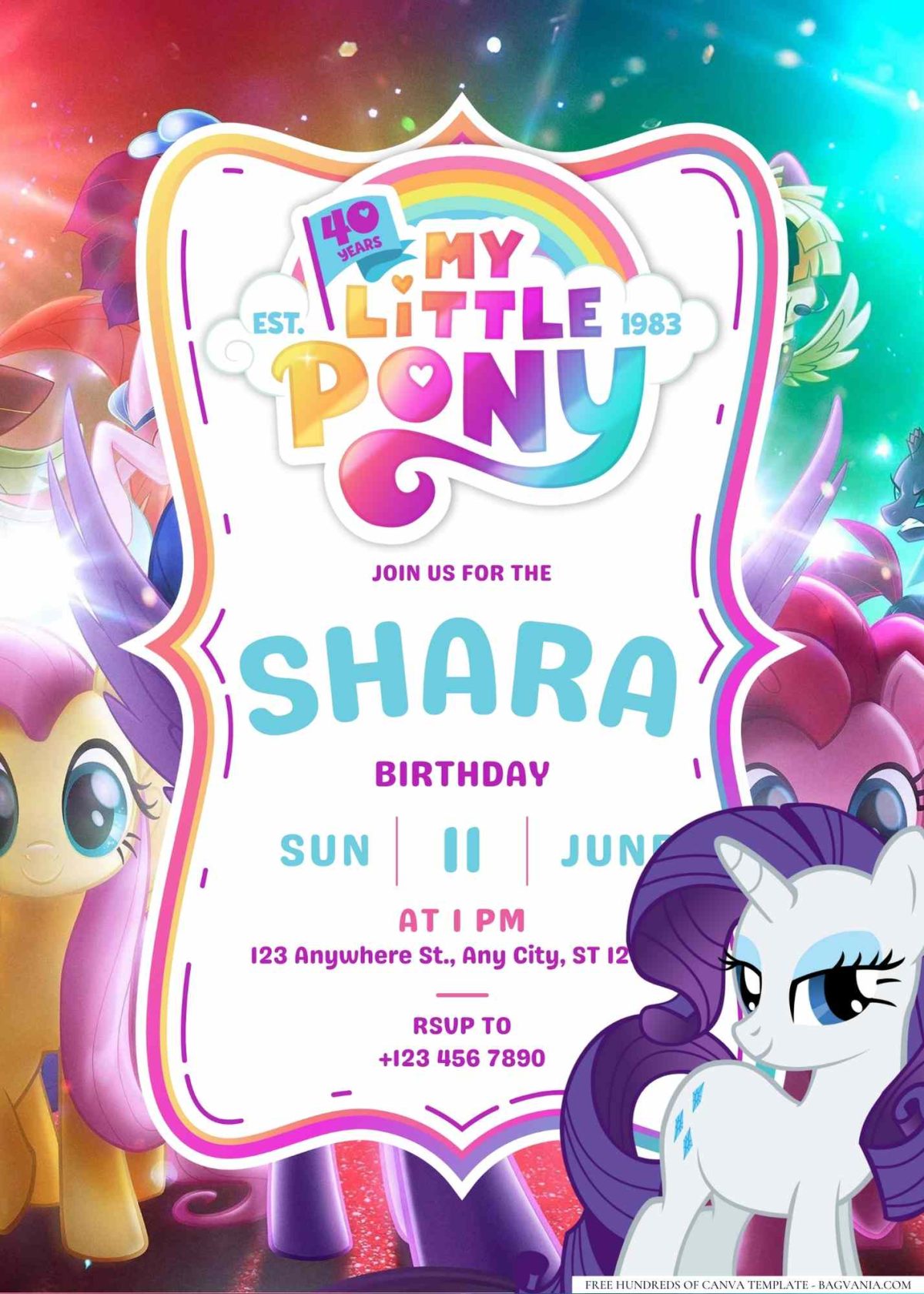 16+ My Little Pony Birthday Invitation Templates