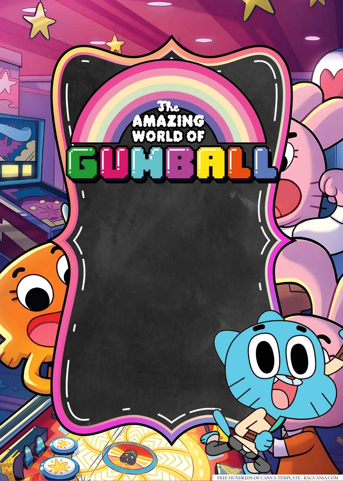 16+ The Amazing World of Gumball Birthday Invitation Templates