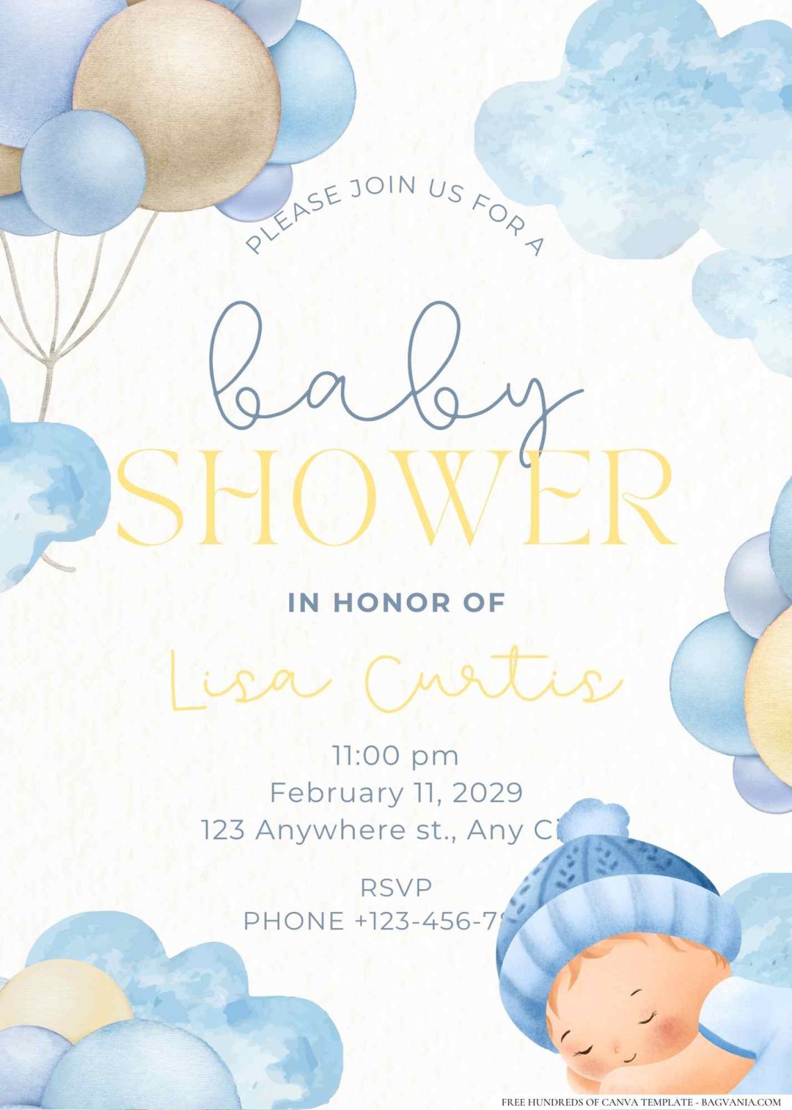 20+ Baby Blocks and Balloons Baby Shower Invitation Templates