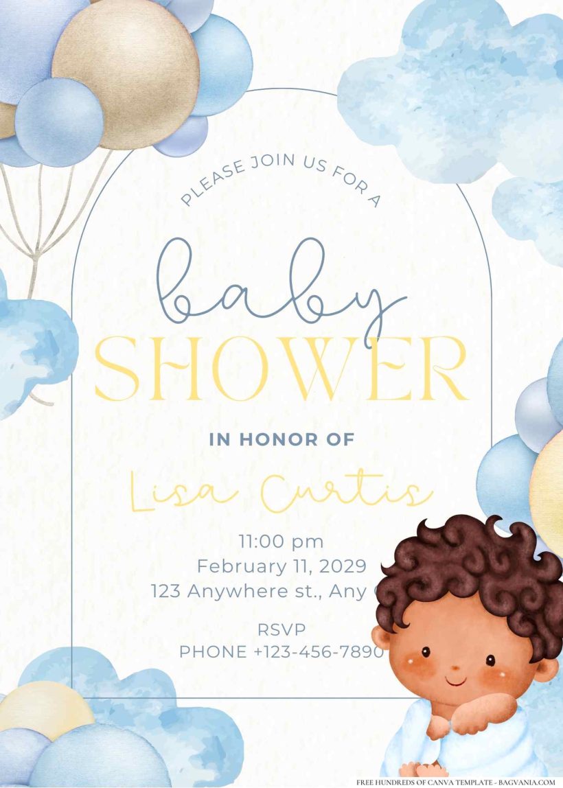 20+ Baby Blocks and Balloons Baby Shower Invitation Templates