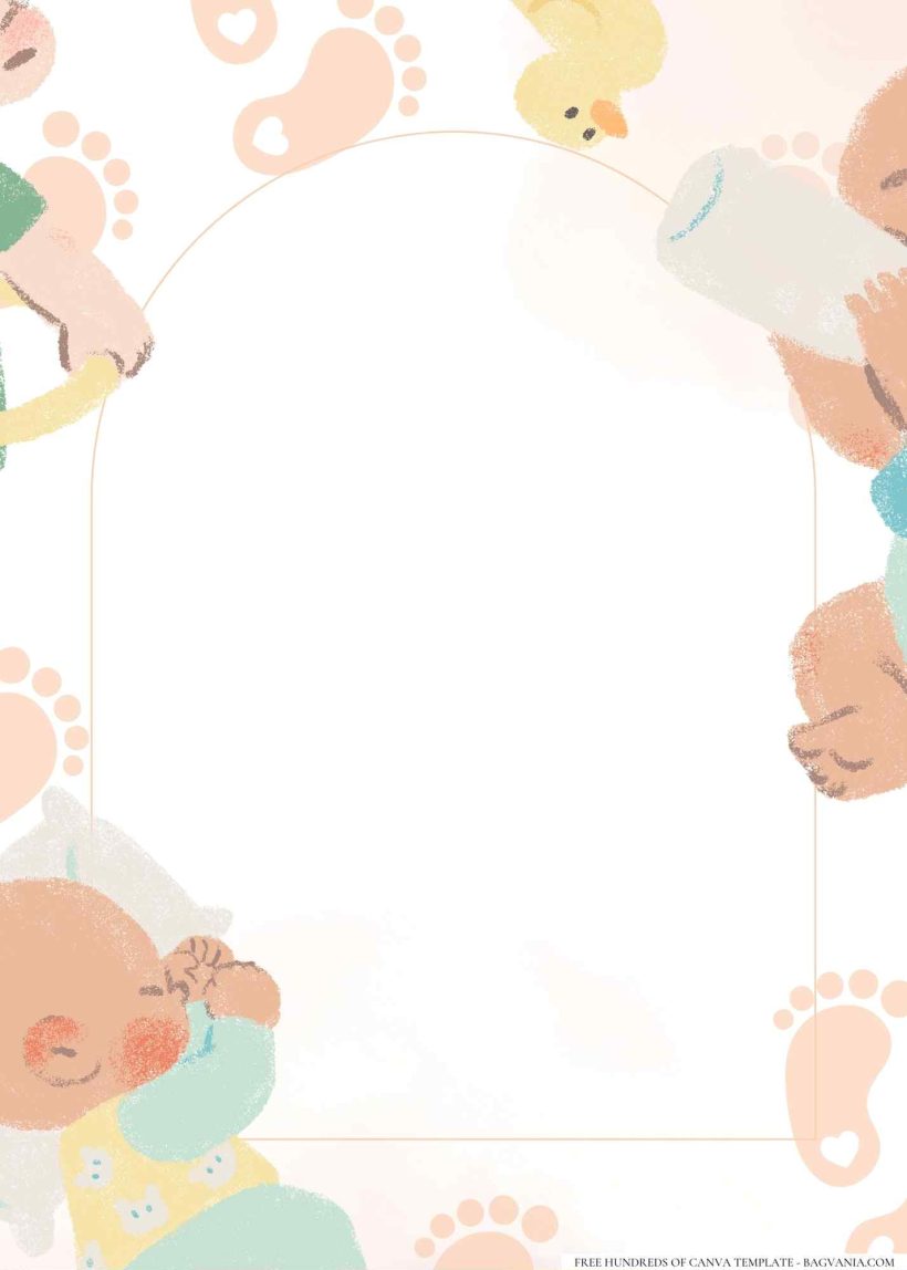 22+ Baby Feet Imprint Baby Shower Invitation Templates
