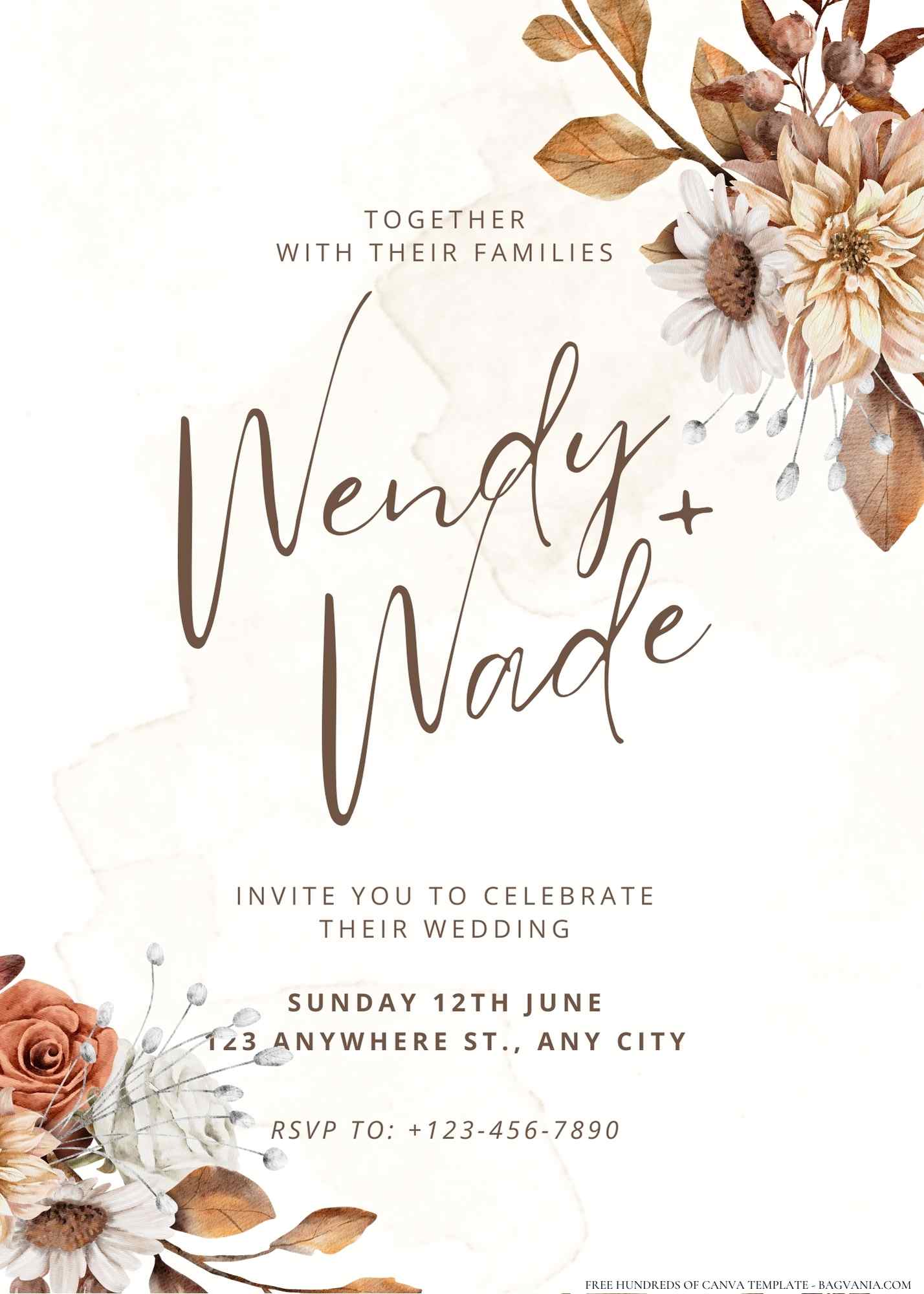 14+ Vintage Floral Wedding Invitation Templates
