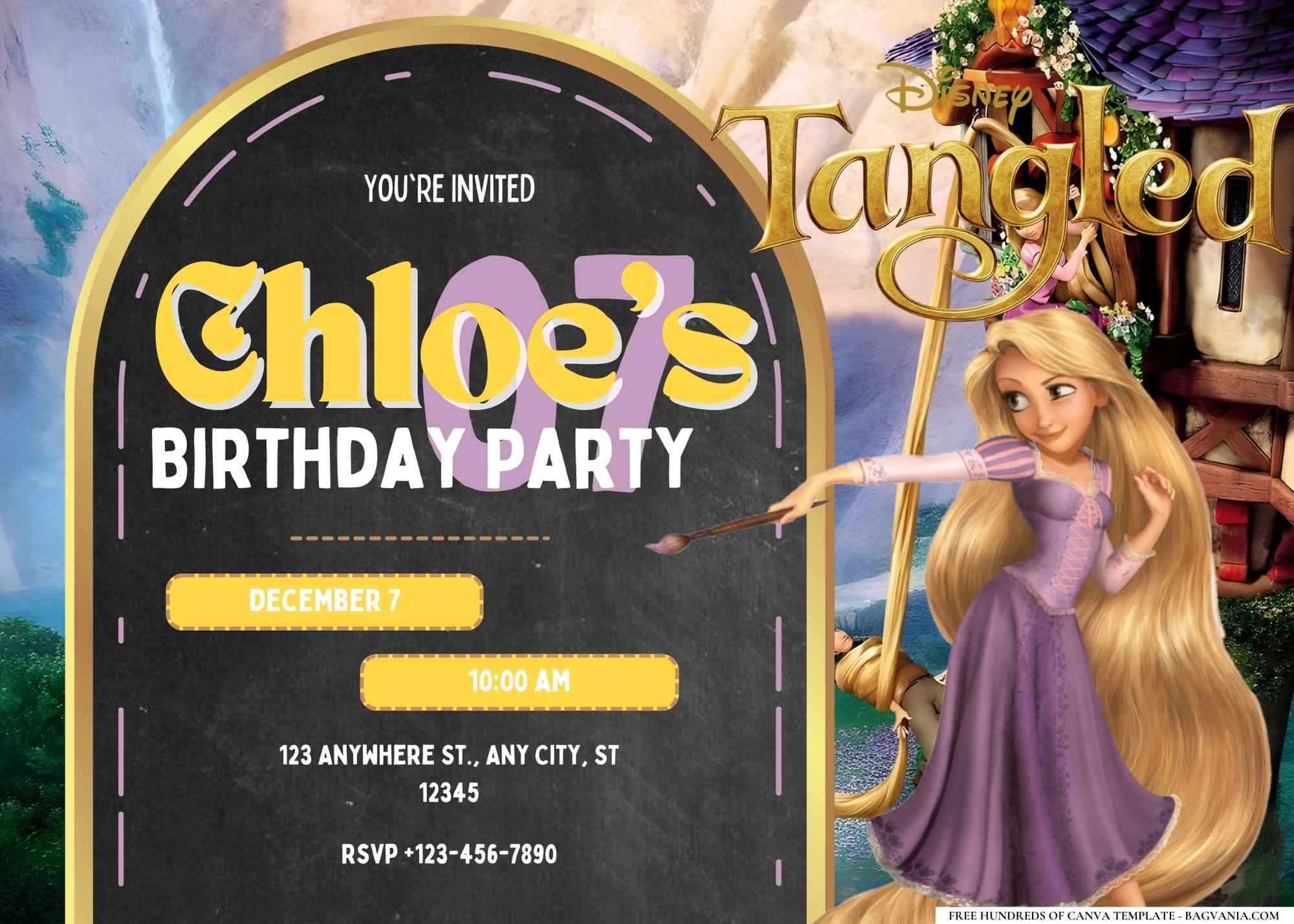 22+ Tangled Rapunzel Birthday Invitation Templates