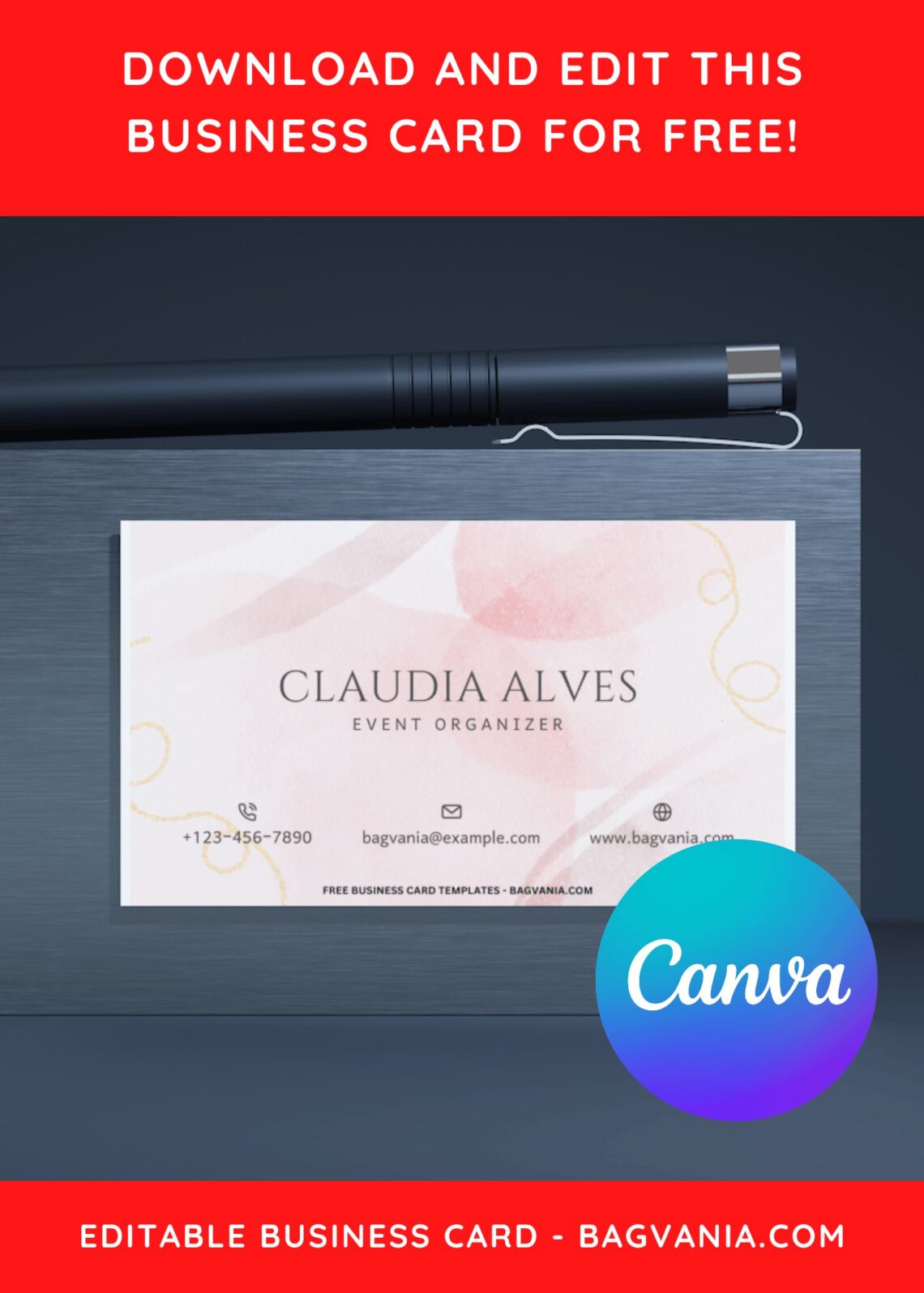 10+ Artistic Watercolor Canva Business Card Templates