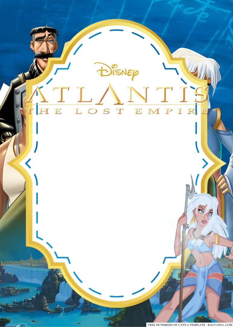 16+ Atlantis The Lost Empire Baby Shower Invitation Templates