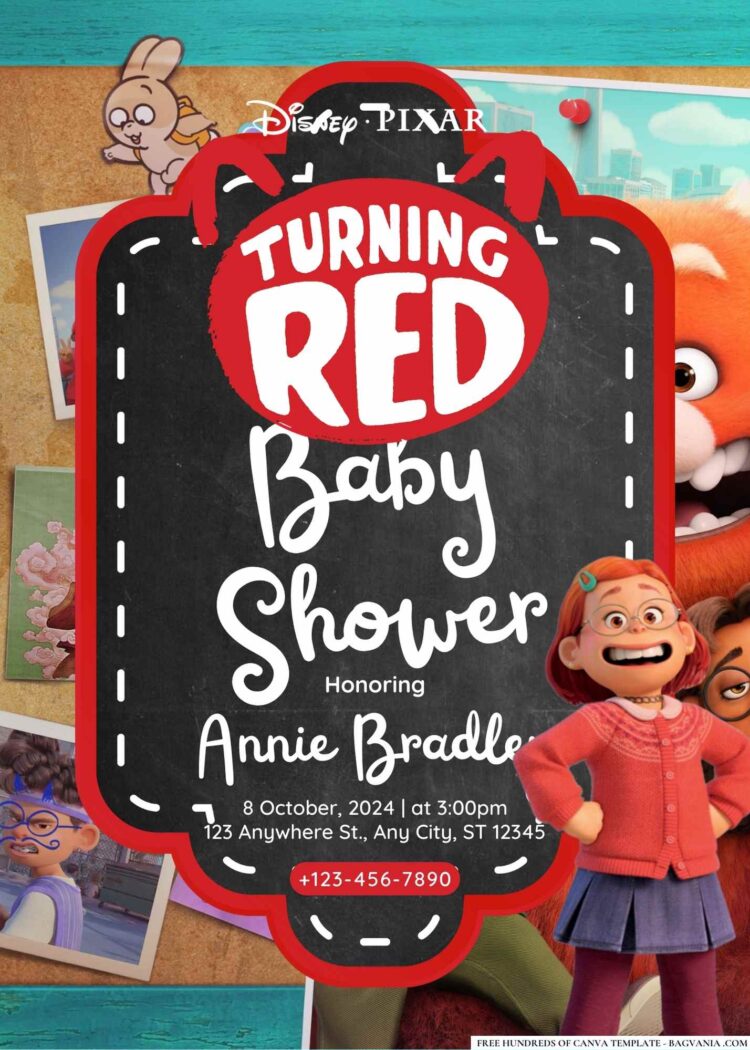 22+ Turning Red Baby Shower Invitation Templates