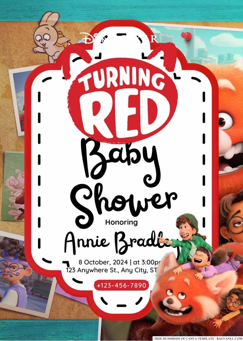 22+ Turning Red Baby Shower Invitation Templates