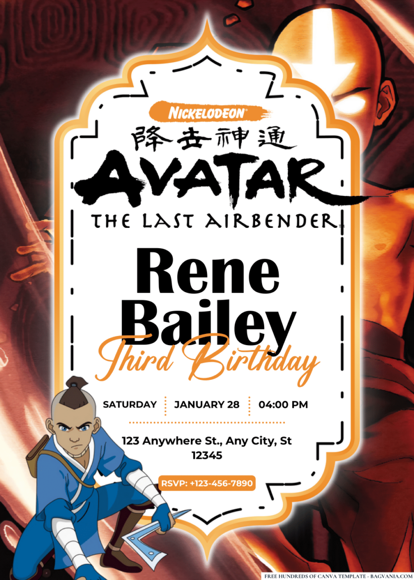 FREE PDF Invitation - Avatar Birthday Invitations