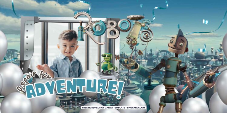 FREE Download Robots Birthday Banner