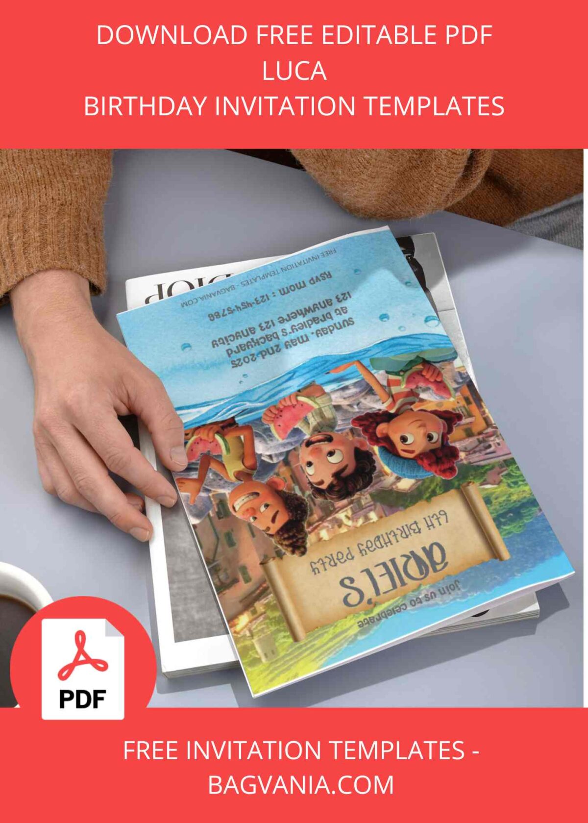 FREE PDF Invitation - Luca Birthday Invitation Templates