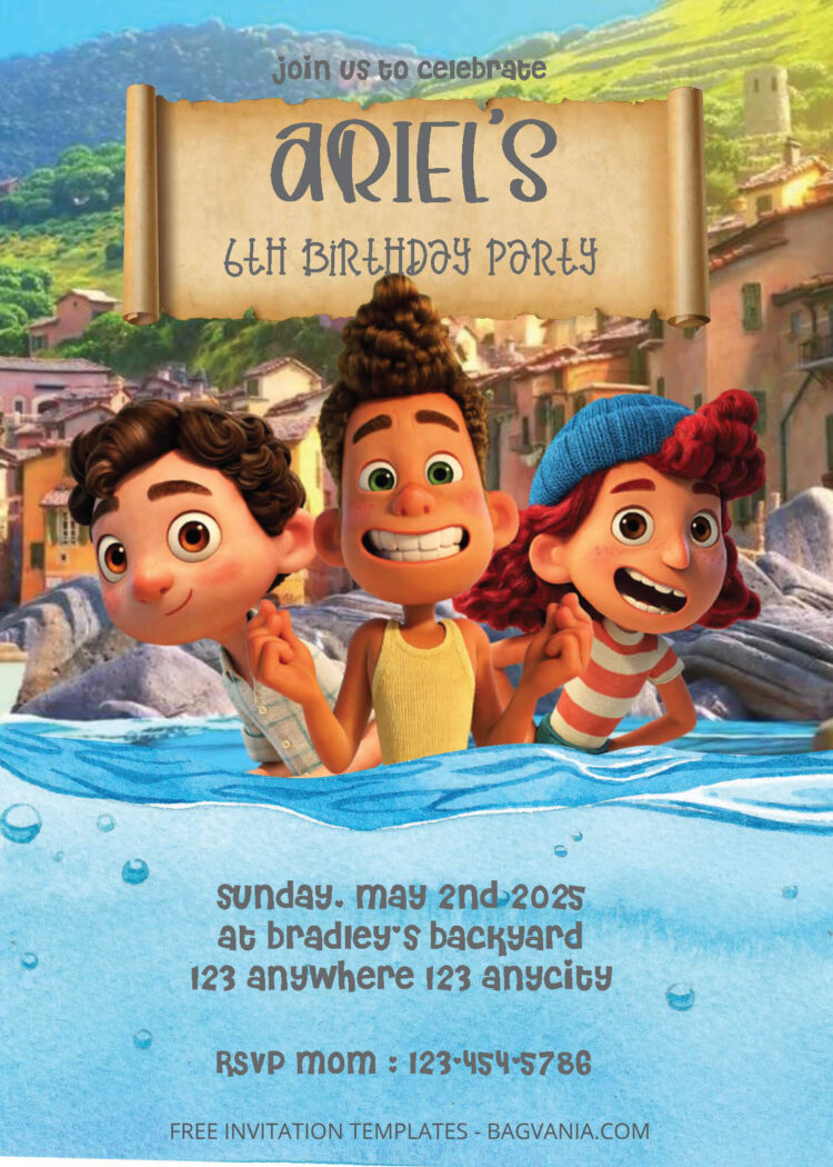 FREE PDF Invitation - Luca Birthday Invitation Templates