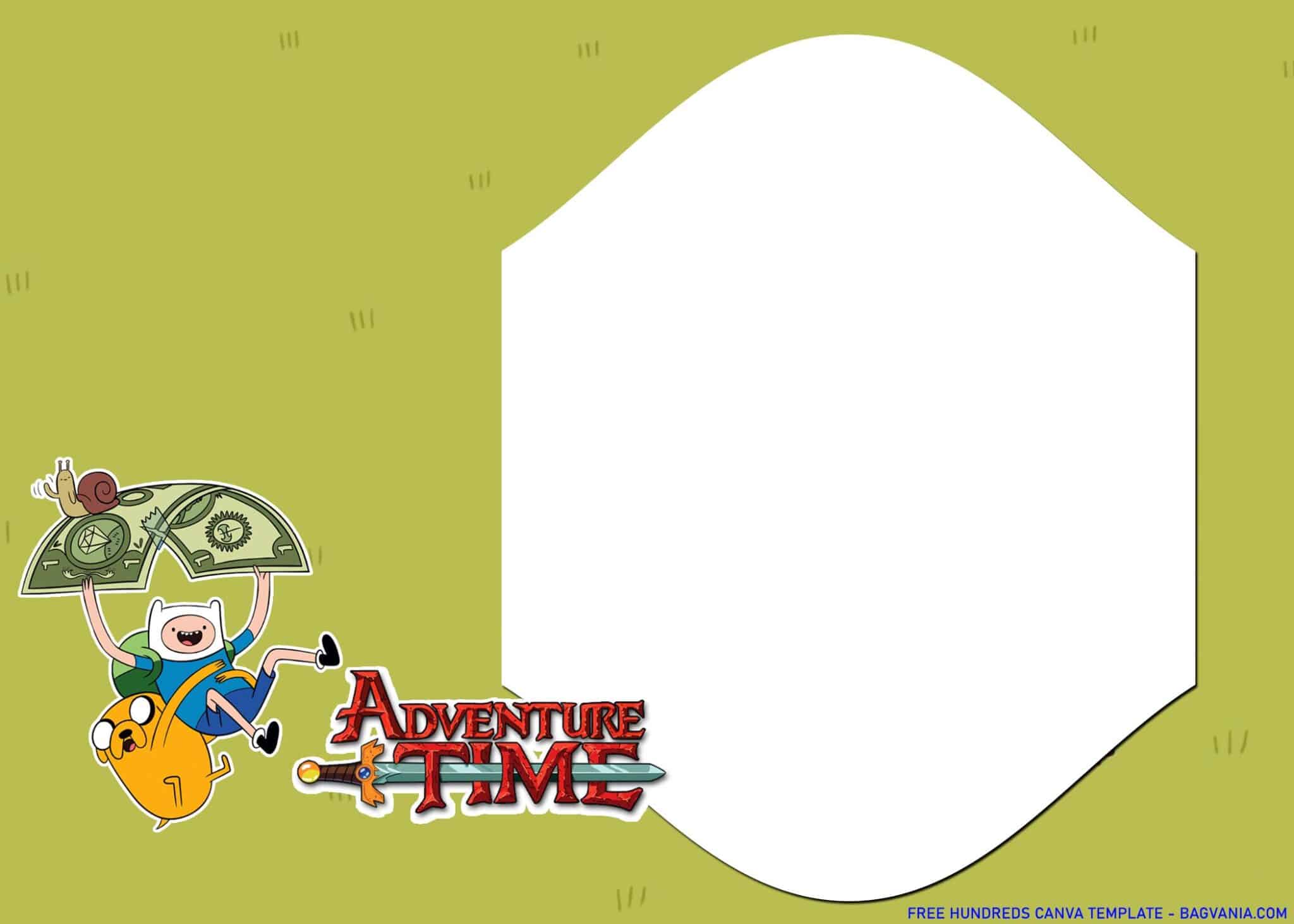 FREE Download Adventure Time Birthday Invitations