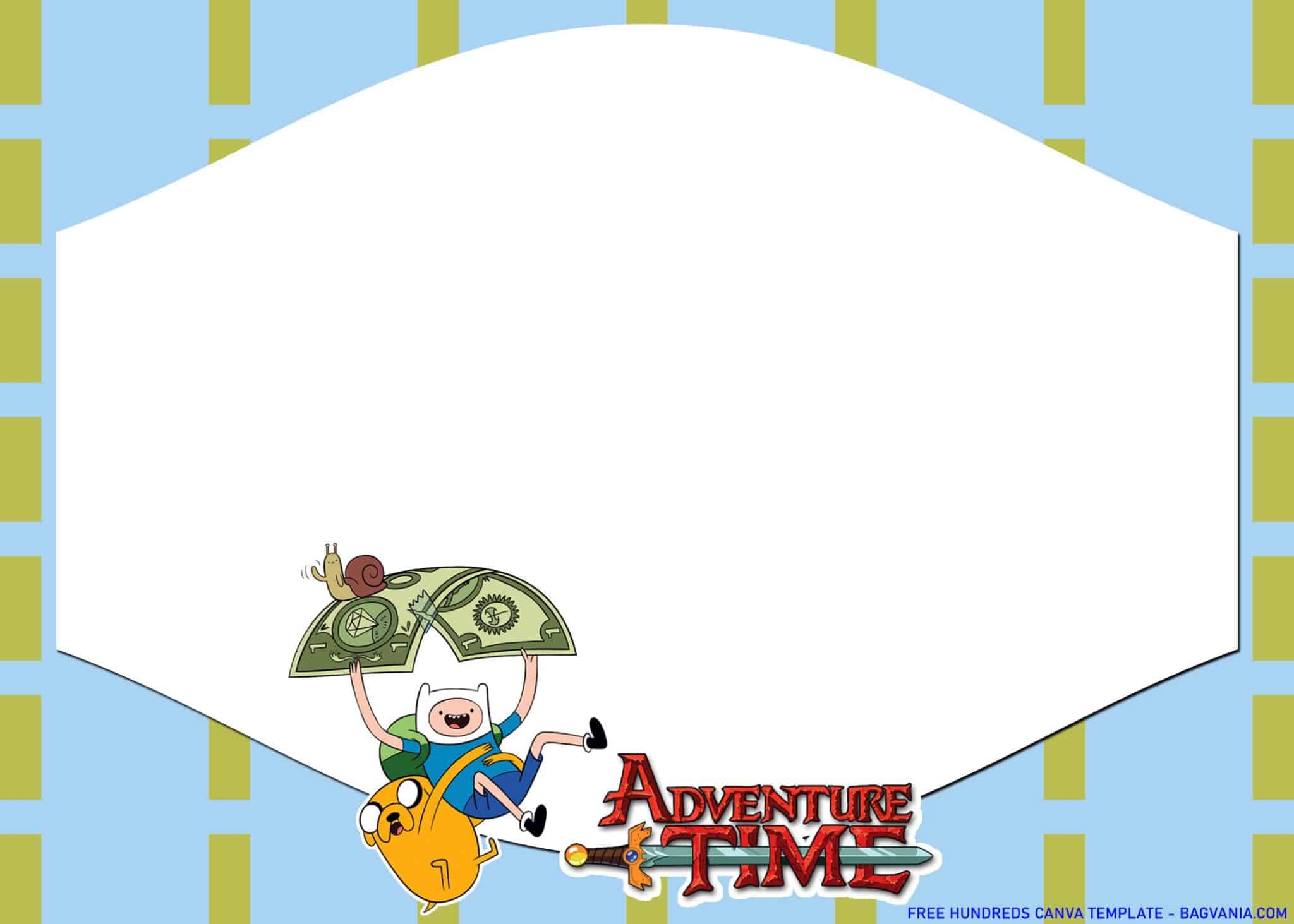 FREE Download Adventure Time Birthday Invitations