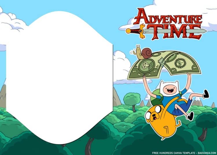 FREE Download Adventure Time Birthday Invitations