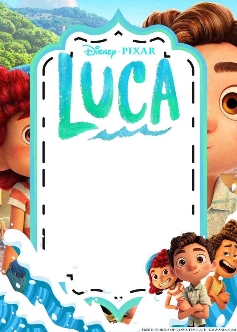 FREE Editable Luca Birthday Invitations