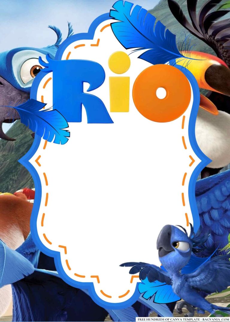 FREE Editable Rio Birthday Invitations