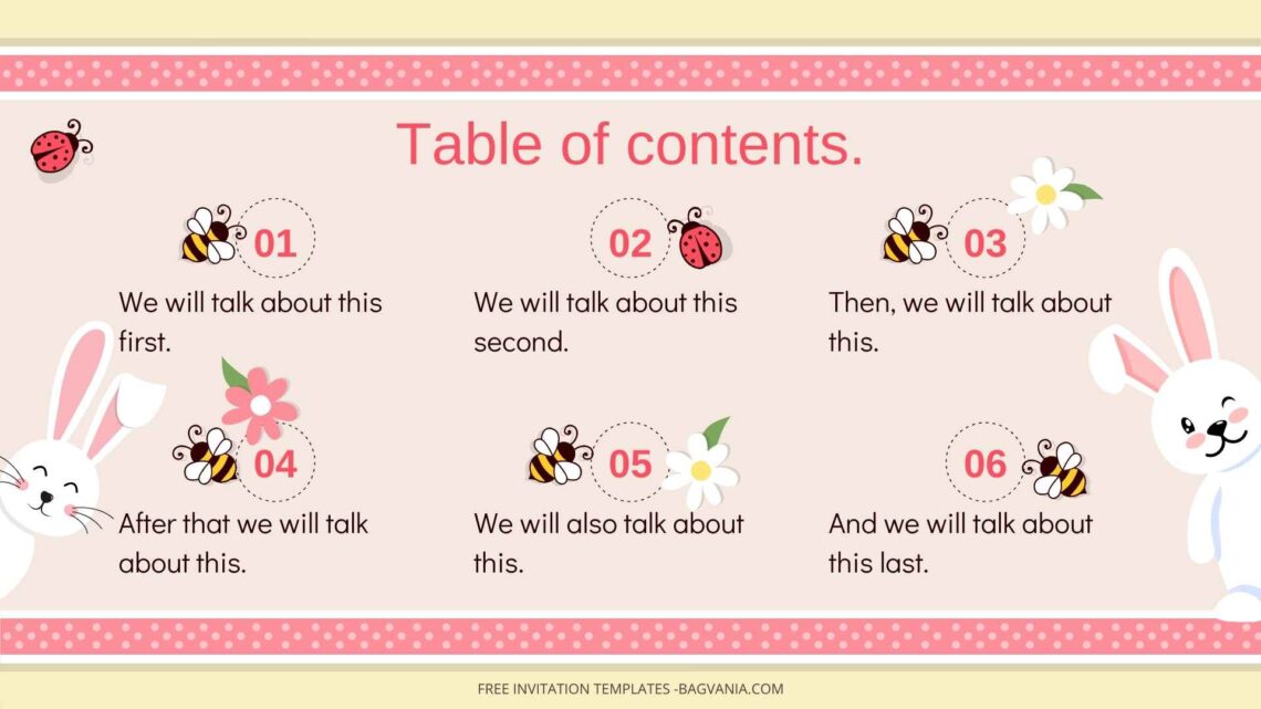 (FREE Canva Templates ) Spring and Bunny PPT Slides Templates