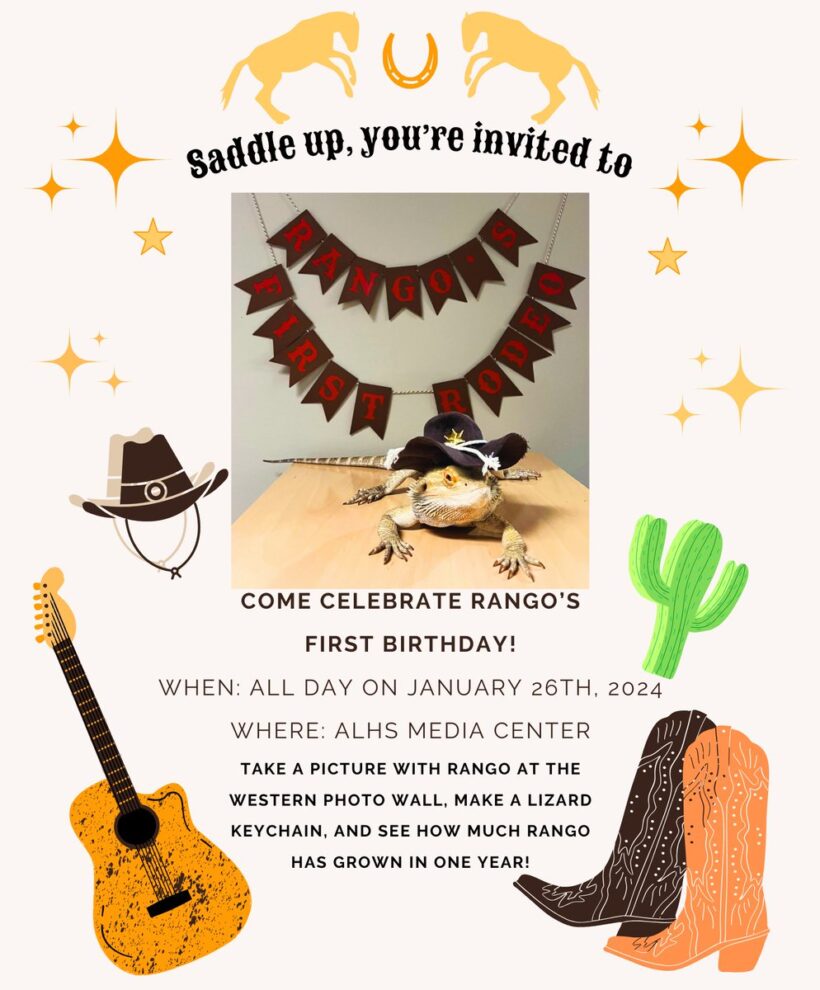 FREE Editable Rango Birthday Invitations