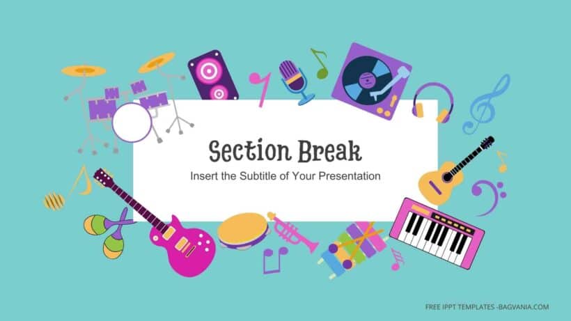 ( FREE Canva Templates ) Happy Music PPT Slides Templates
