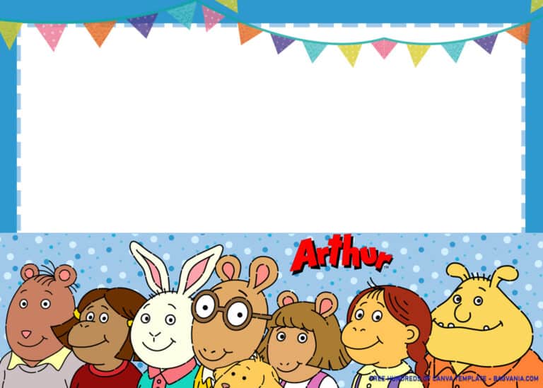 FREE Download Arthur Birthday Invitations