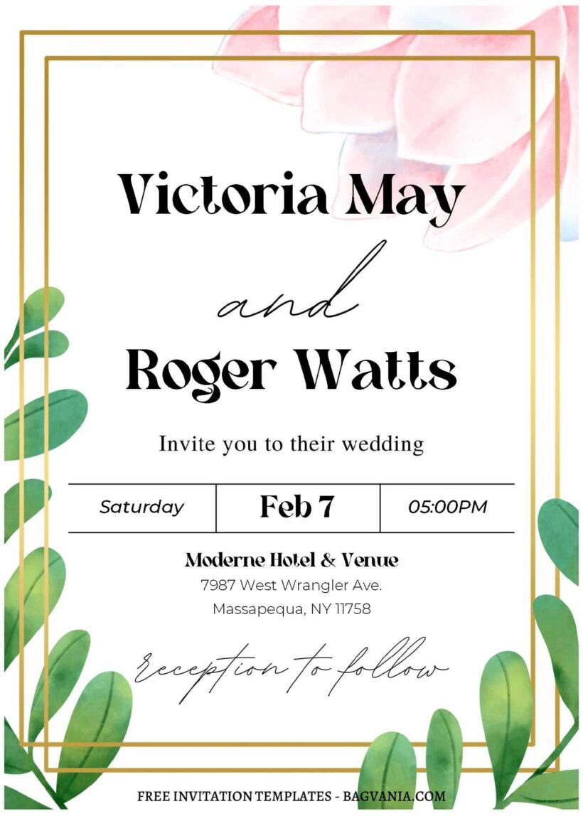 10 Beautiful Floral Invitation Templates for All the Year-End Parties