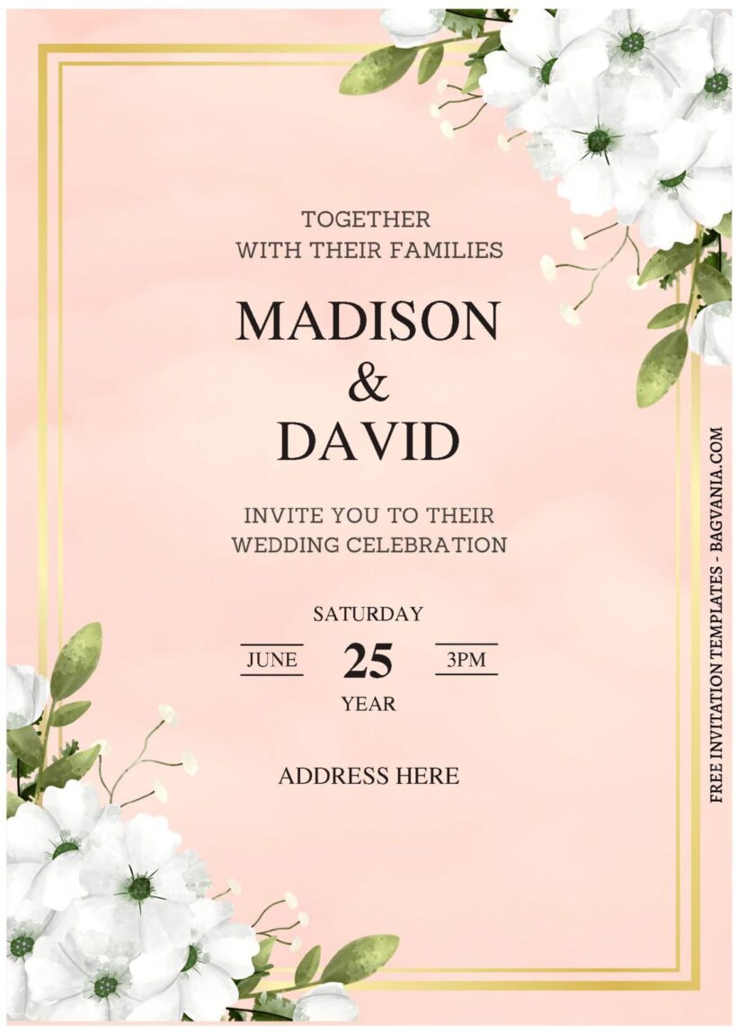 10 Beautiful and Multifunctional White Invitation Templates
