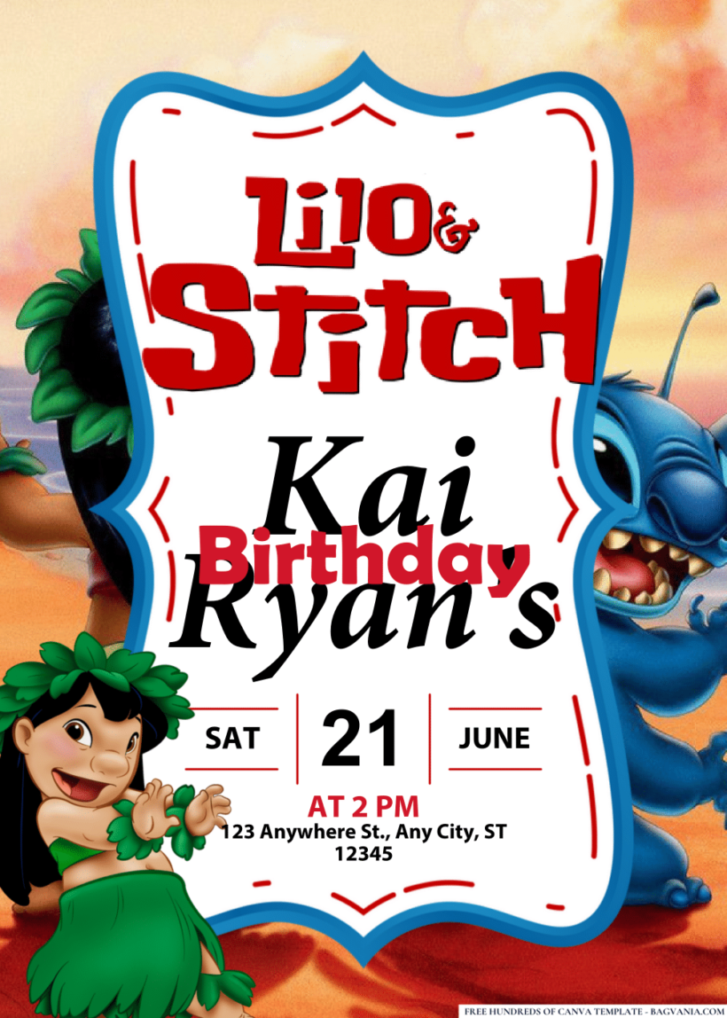 10 Most Favorite Lilo Stitch Invitations for Kids Party