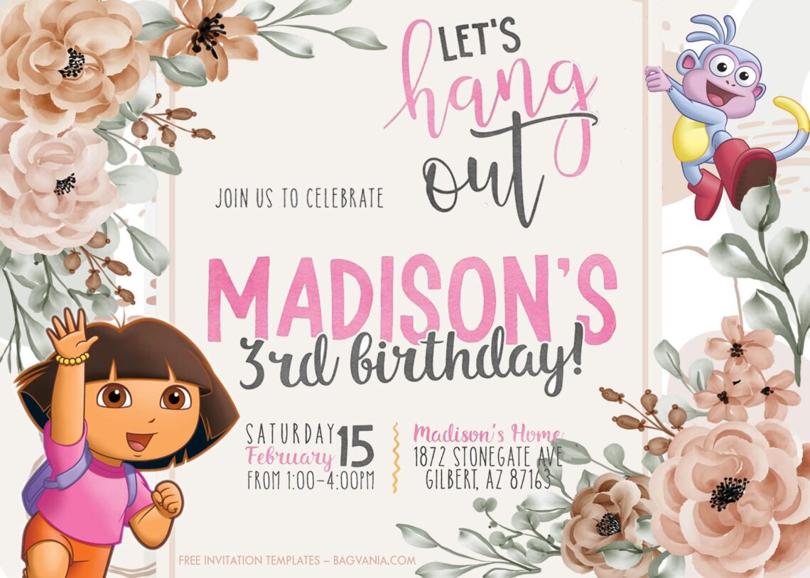 10 Adventure of Dora the Explorer Invitation Ideas