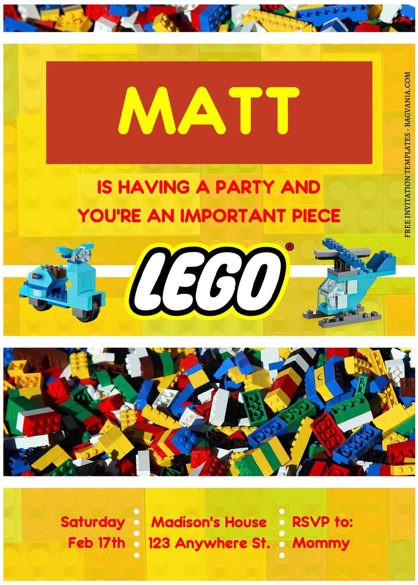 10 Most Popular Lego Birthday Invitations