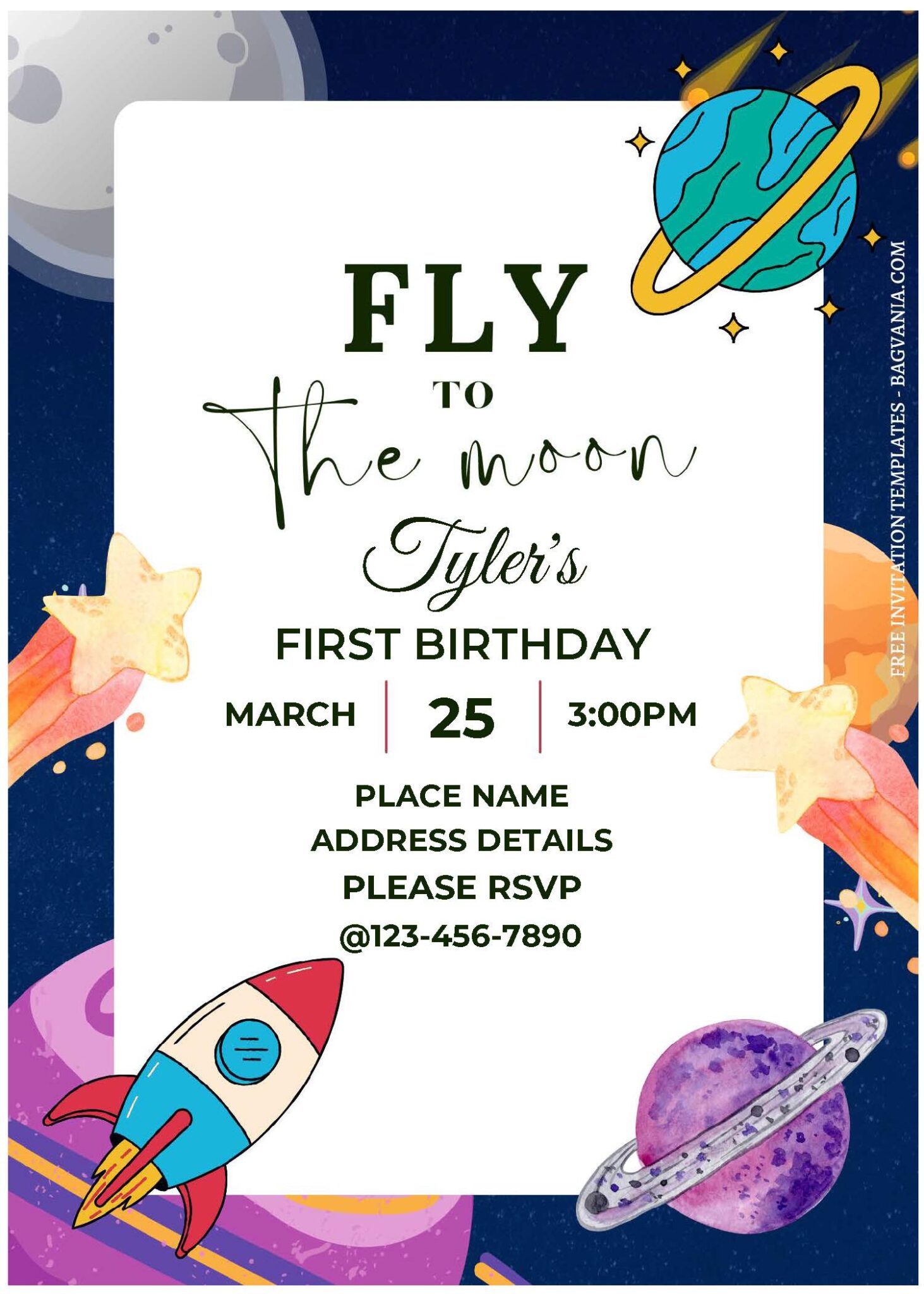 Top 10 Super Outer Space Birthday Invitations