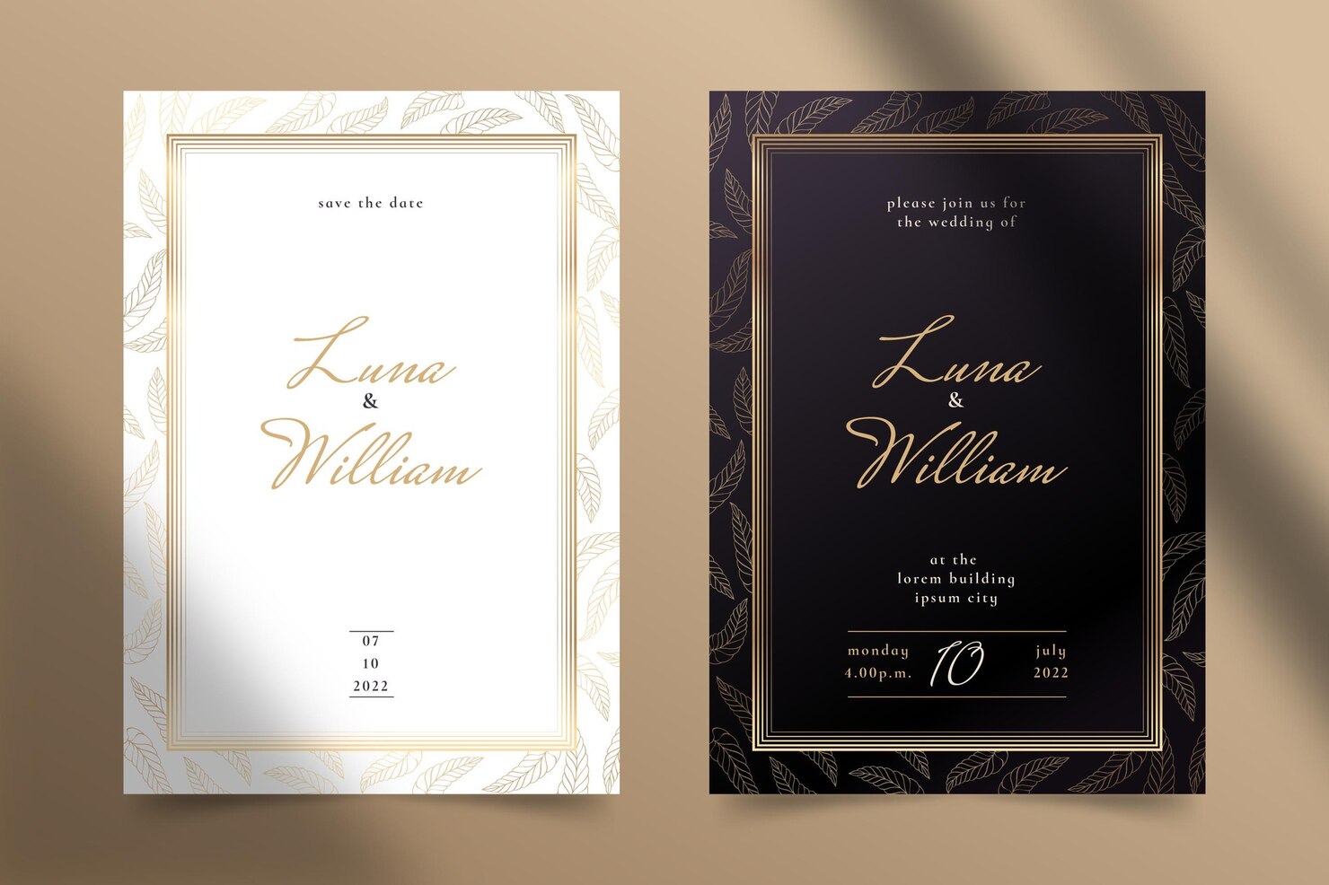 Create Elegant Luxury Wedding Invitations Yourself