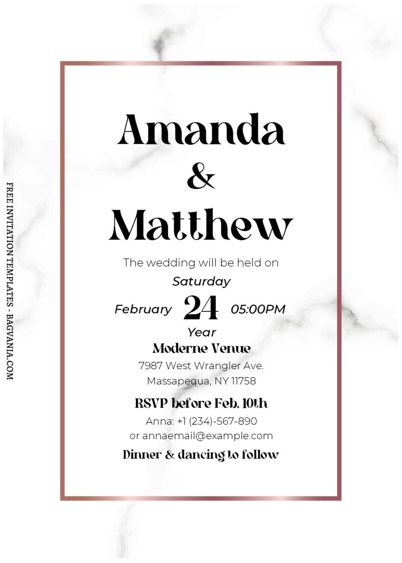 Modern Romance: Designing Stunning Marble Wedding Invitations
