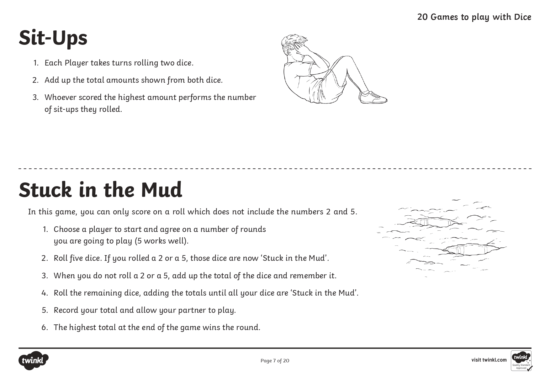 DIY Dice Games Printable You Can Make at Home