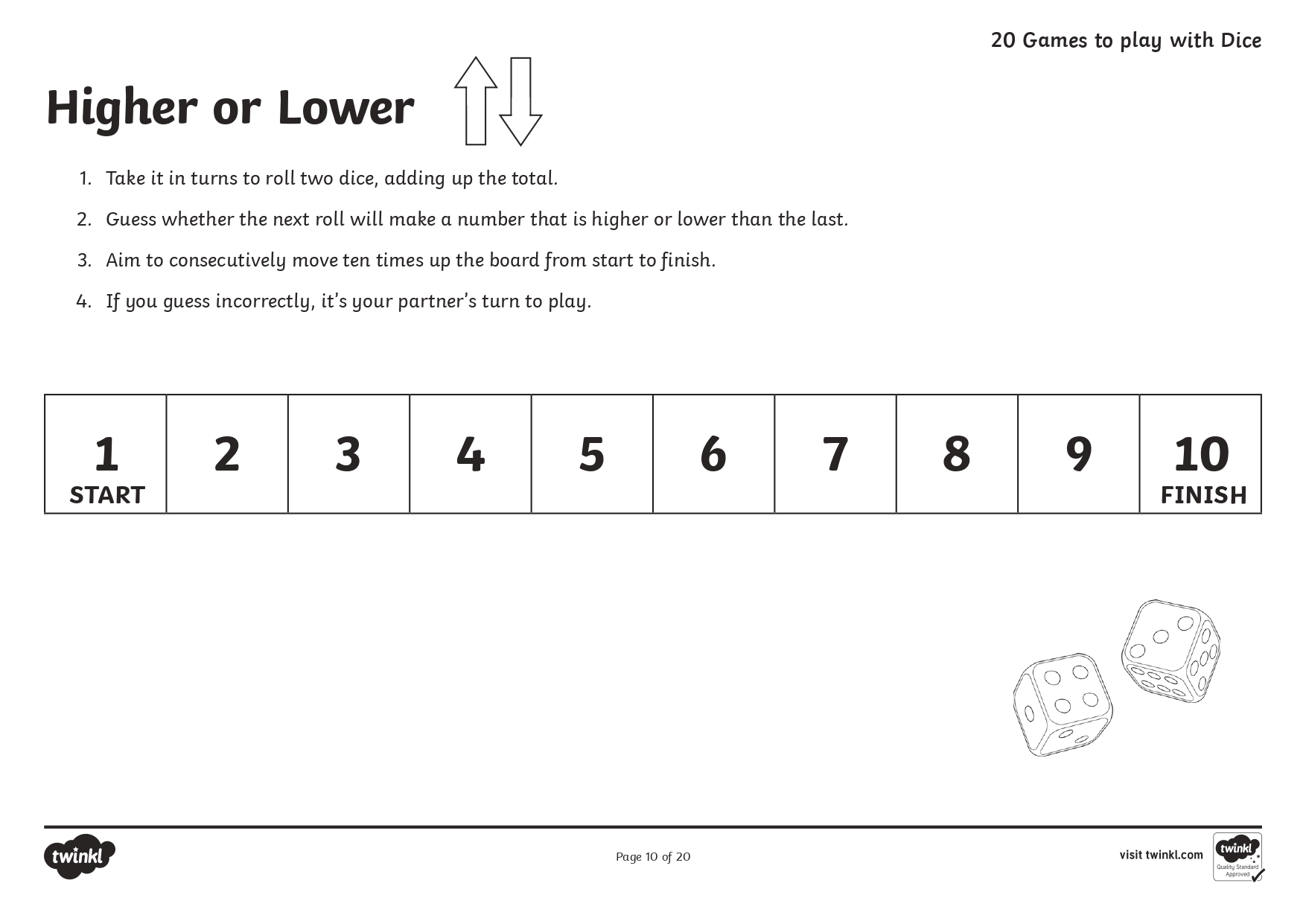 DIY Dice Games Printable You Can Make at Home